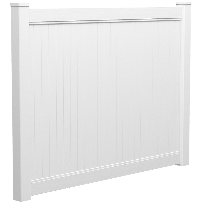 Full Privacy Fence Panel Hamptons PVC 2388mm X 1800mm - Auswide Frameless