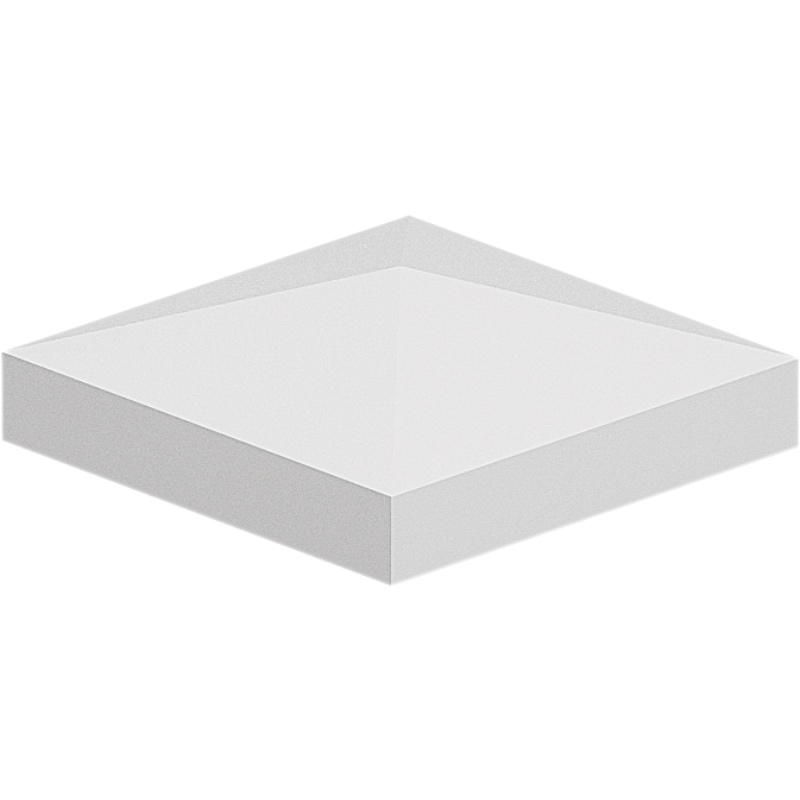 Slimline Tapered Post Cap Suits 102mm X 102mm Post Hamptons PVC Fence ...