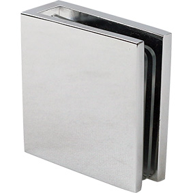 Purity – Square Wall Bracket - Chrome - Auswide Frameless