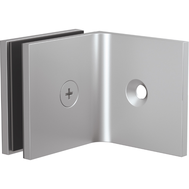 Purity – Square Offset Wall Bracket - Chrome - Auswide Frameless