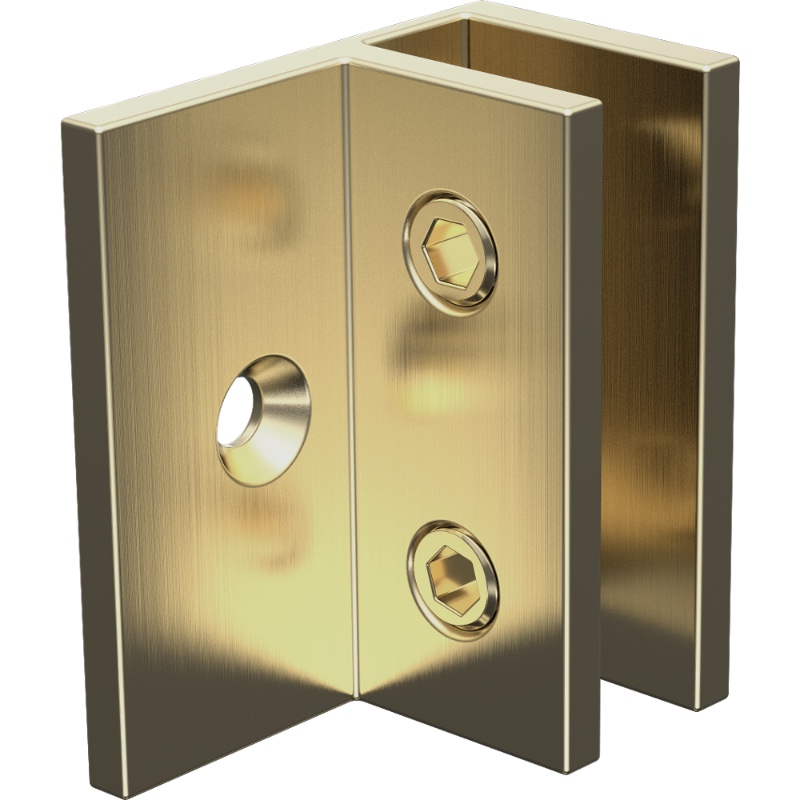 Purity ORO – Offset Wall Bracket - Brushed Gold - Auswide Frameless