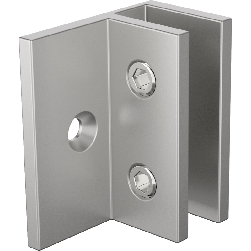 Purity - Offset Wall Bracket – Pearl Satin - Auswide Frameless