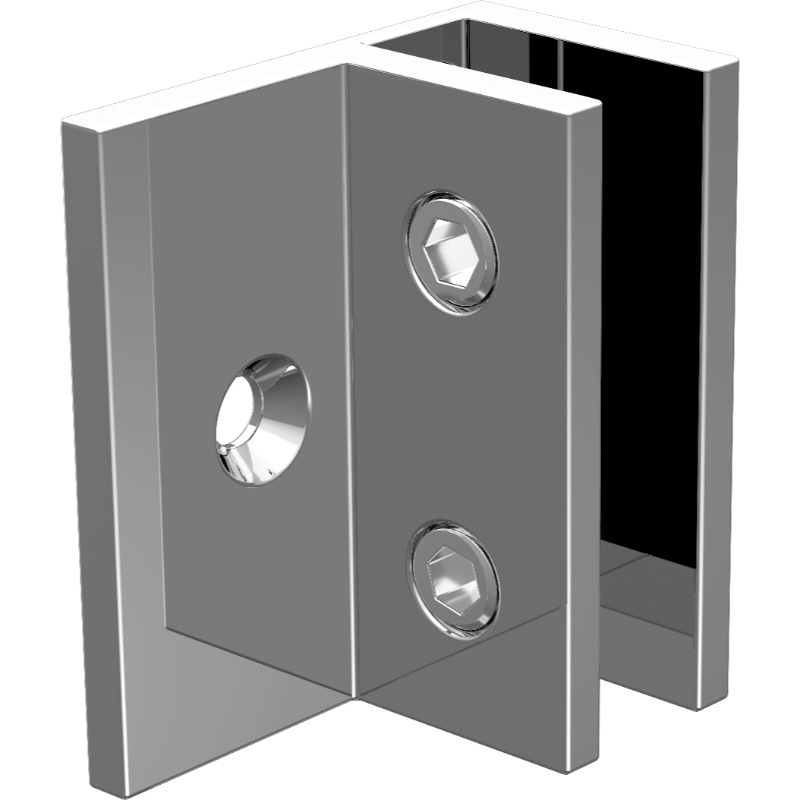 Purity – Offset Wall Bracket - Chrome - Auswide Frameless