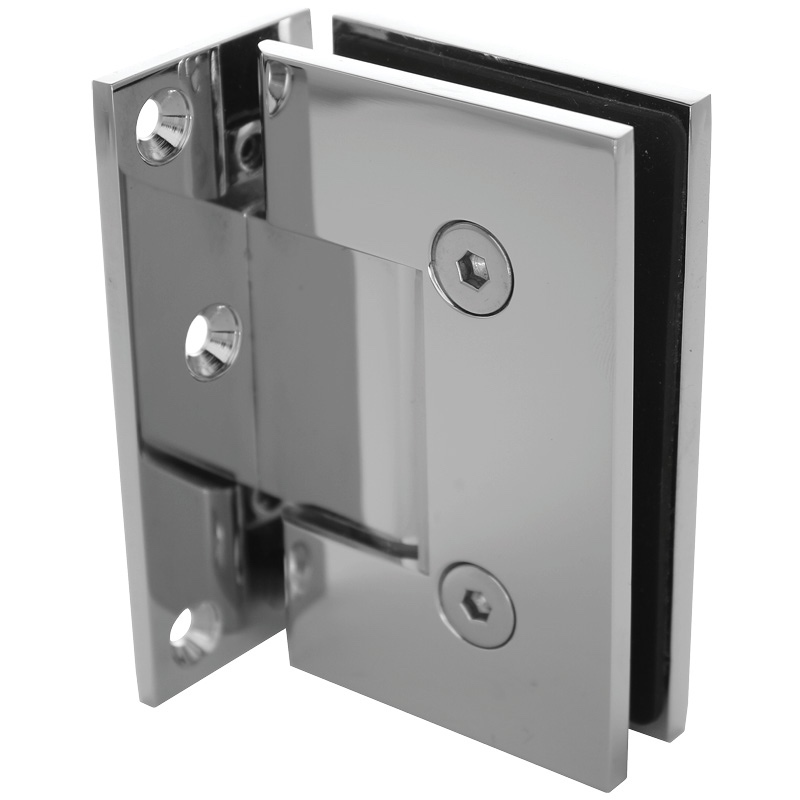 Purity Bianco – Offset Wall Hinge - Chrome - Auswide Frameless