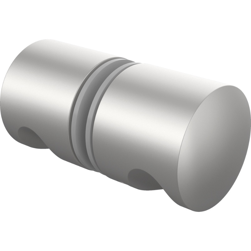 ZURICH - Round Knob With Finger Notch – Pearl Satin - Auswide Frameless
