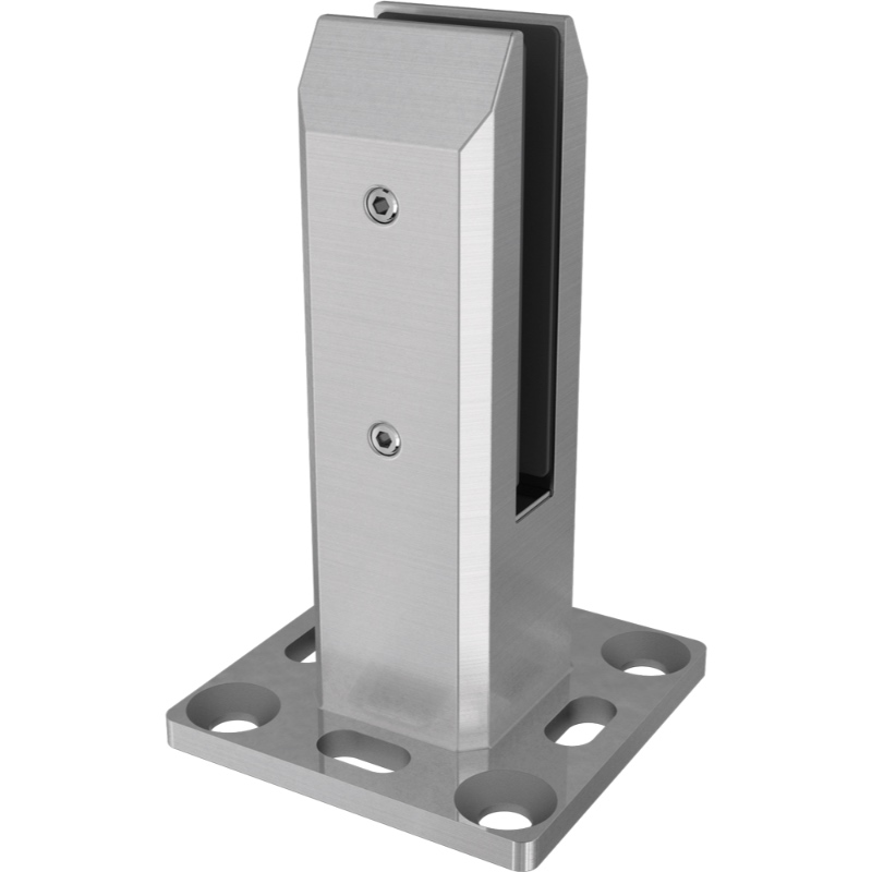 Lifestyle - Square Spigot Base Plated - Satin - Auswide Frameless