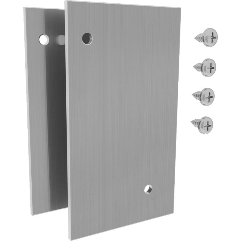 Versatilt - 2x Deck Mount End Plates - Mill - Auswide Frameless