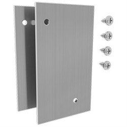 Versatilt - 2x Face Mount End Plates - Satin - Auswide Frameless