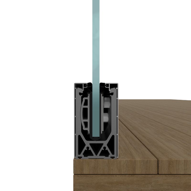 Versatilt - Deck Mount Channel Kit - Mill - Auswide Frameless