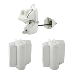 D&D Tru Close & LokkLatch Deluxe - HD Hinge & Latch Kit - White ...