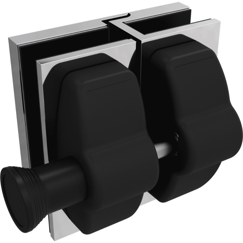 Master Range – Glass To Glass 180° Latch Kit – Polish - Auswide Frameless