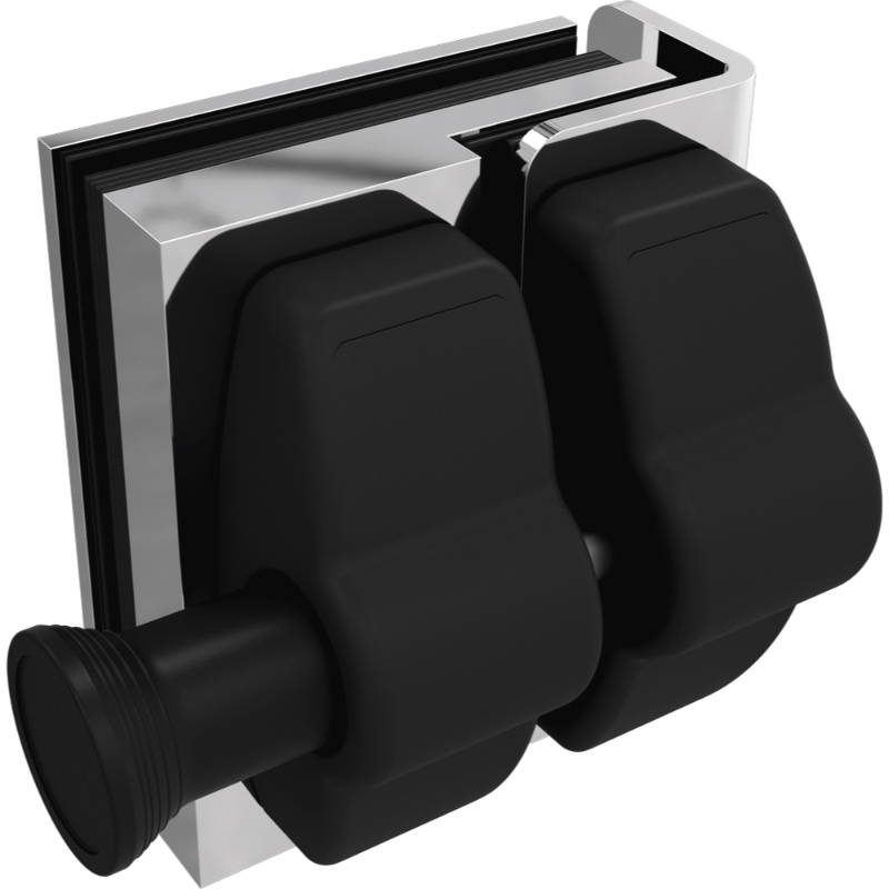 Master Range – Glass To Wall/Square Post Latch Kit – Polish - Auswide ...
