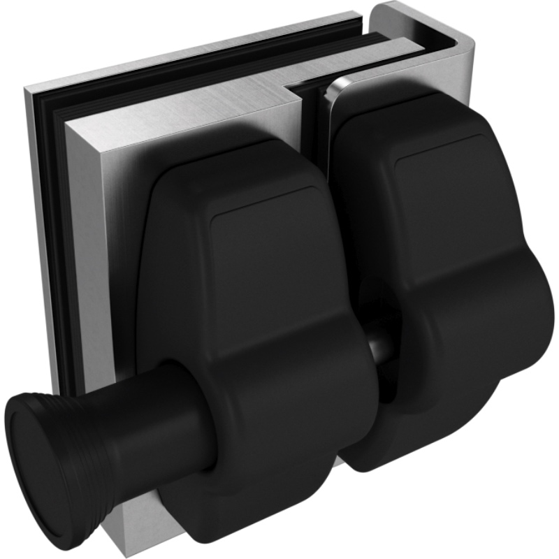 Master Range – Glass To Wall/Square Post Latch Kit – Satin - Auswide ...