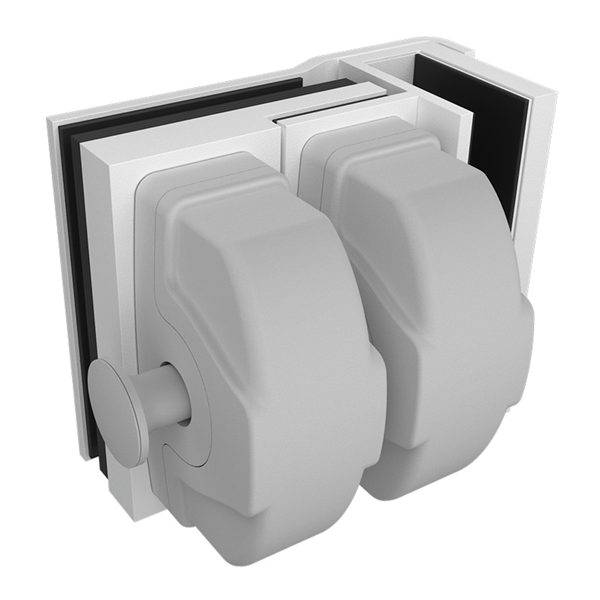Master Range – Glass To Glass External 90° Latch Kit – Matt White ...