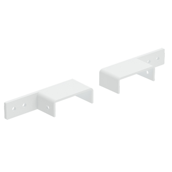 VISOR - Handrail Offset Bracket - White 2pk - Auswide Frameless