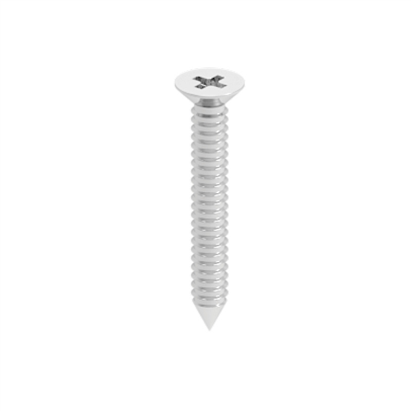 VISOR - 8g x 25mm Countersunk Screw - Mill 50pk - Auswide Frameless