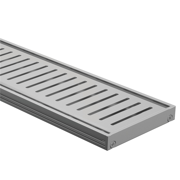 Drainlab - Linear Drain Slotted Grate 1200L x 15mmH - Satin - Auswide ...