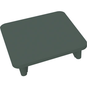 65 x 65mm Post Flat Top Cap - Woodland Grey - Auswide Frameless