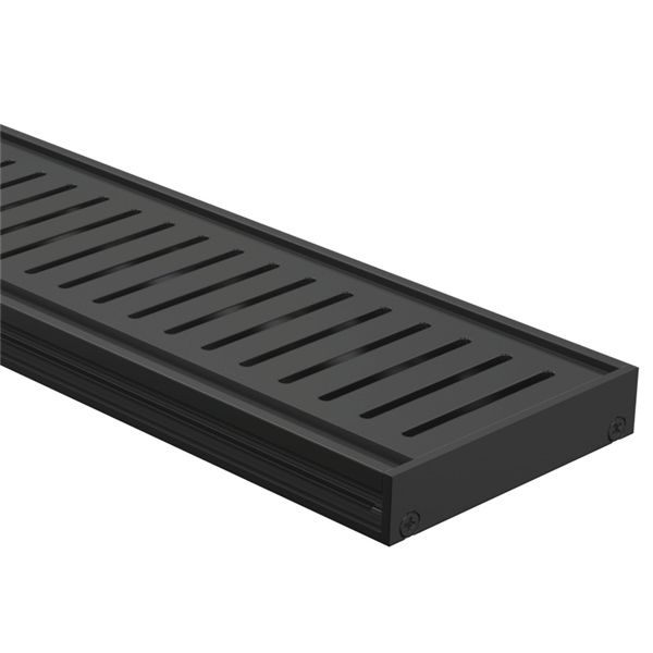 Drainlab - Linear Drain Slotted Grate 3600L x 20mmH - Black - Auswide ...