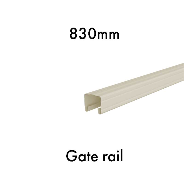 Colorbond Gate Rail 830mm - Primrose - Auswide Frameless