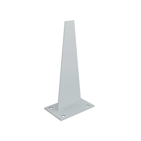 Colorbond Sharkfin Base Plate - Surfmist - Auswide Frameless