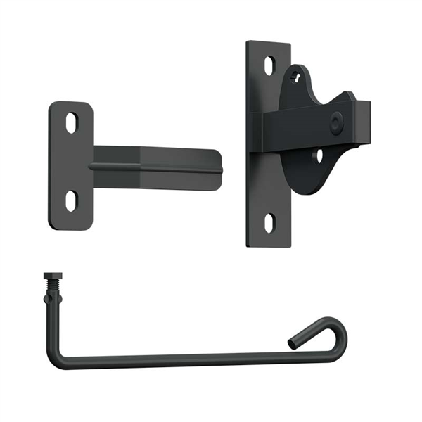 D Latch With Extender - Monument - Auswide Frameless