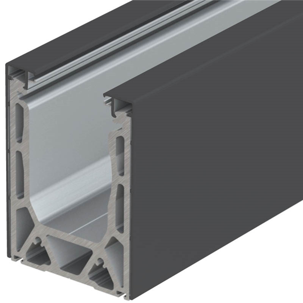 Versatilt - Heavy Duty Deck Mount Channel Kit - Black - Auswide Frameless