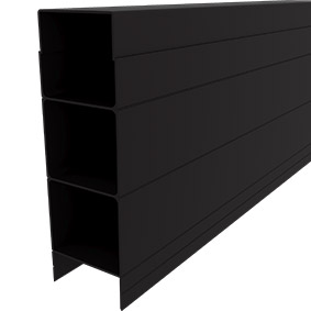 Alumawall - Stackable Sleeper 2385mm x 150mm - Monument - Auswide Frameless