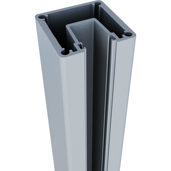 Australis - 50x50mm 1 Way Deluxe Post 5800mm - Mill - Auswide Frameless