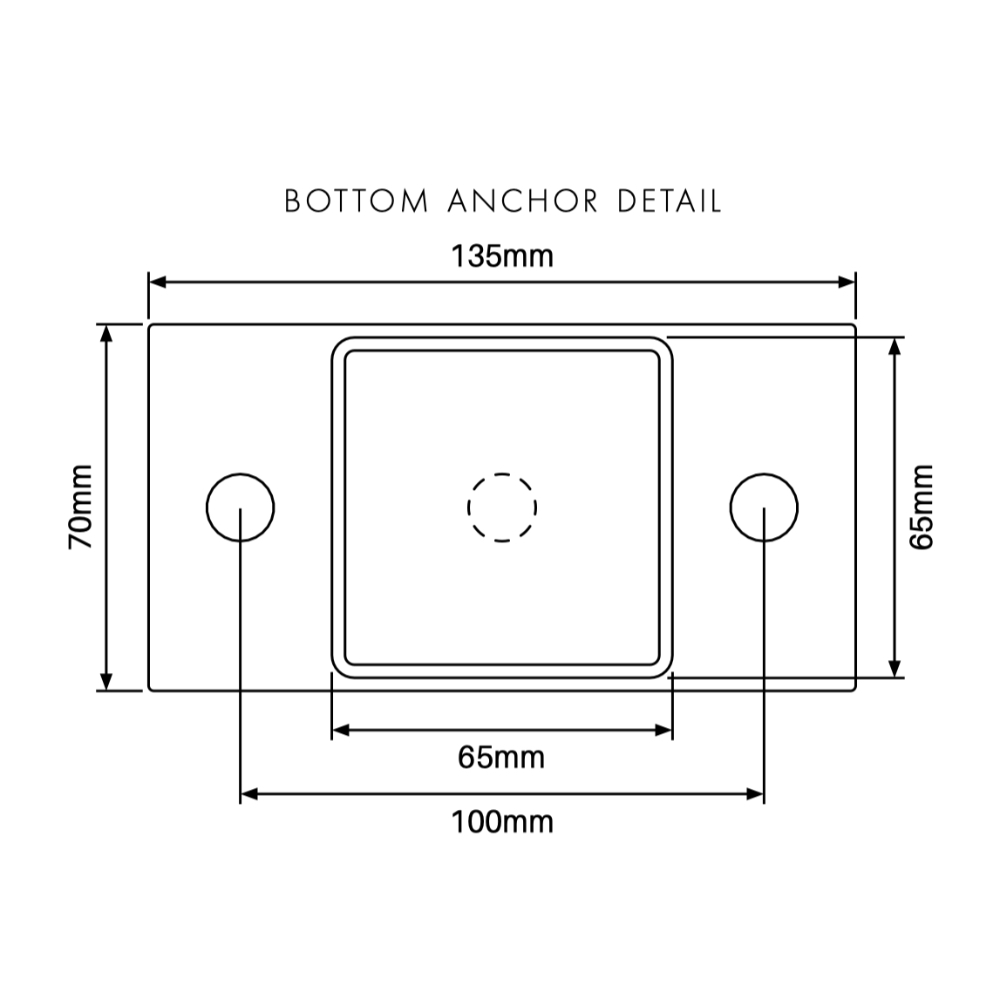 65 x 65mm Steel Post - 2700mm Long - Monument - Auswide Frameless
